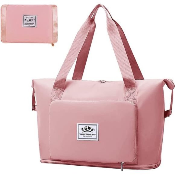 Bags | Waterproof Fold Able And Expandable Weekender Bag Light Pink ...
